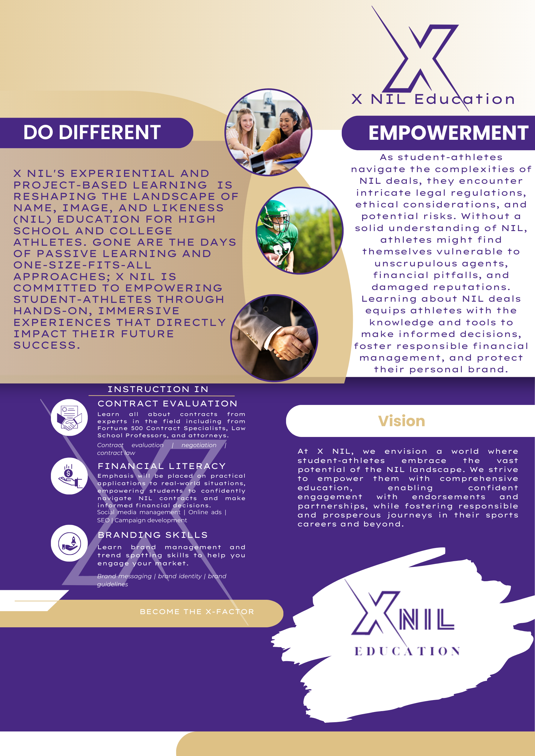 X NIL Education – Become the X-Factor